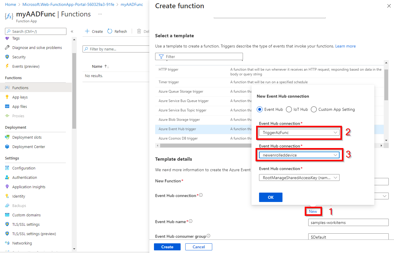 React to MEM Logs using Event Hubs and Azure Functions